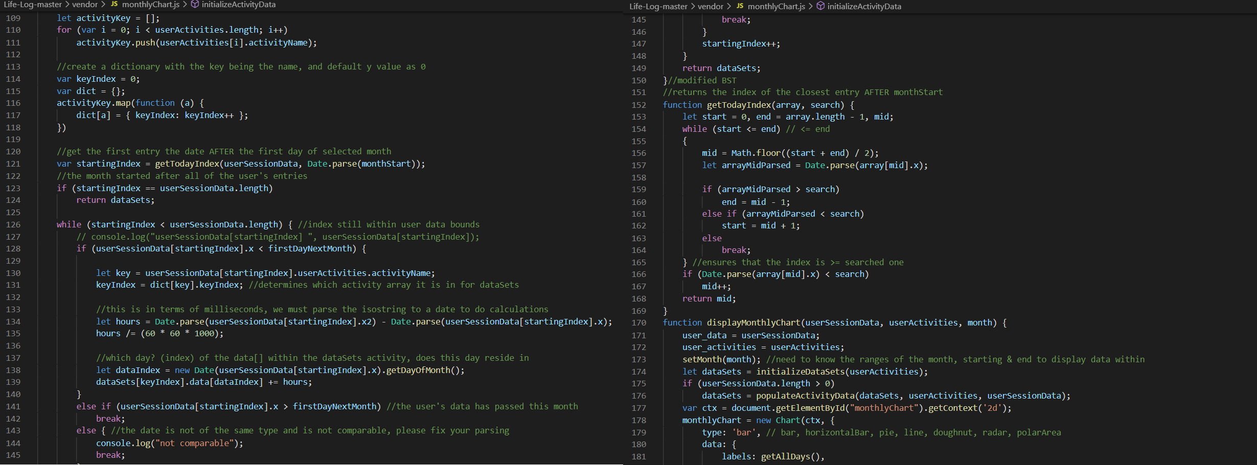 Solved Hi, I need help making the weekly summary code for my | Chegg.com