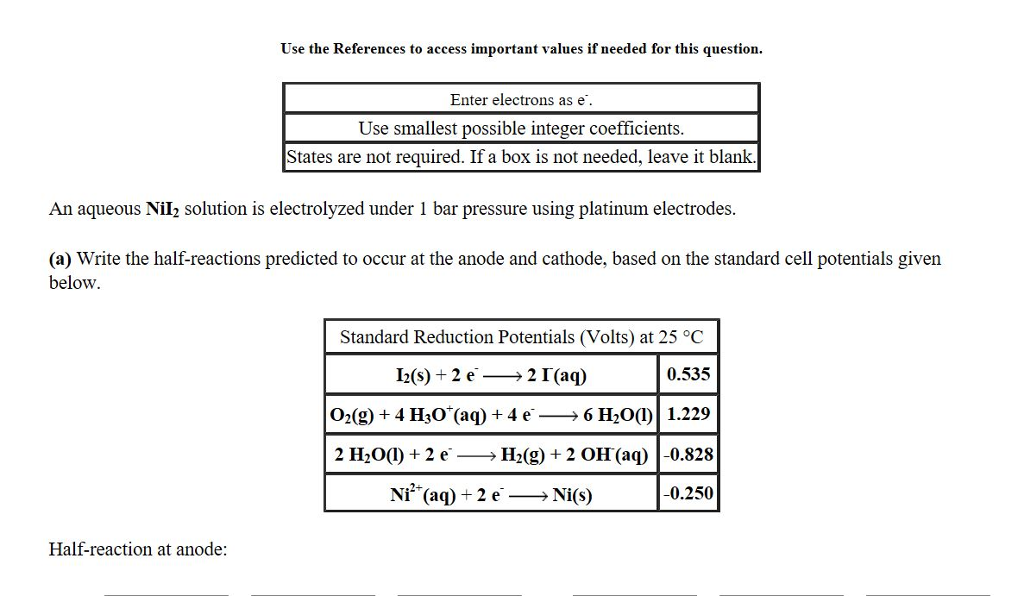 Solved Use the References to access important values if | Chegg.com