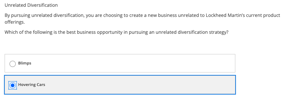 Solved Unrelated Diversification By pursuing unrelated | Chegg.com Solved Unrelated Diversification By pursuing unrelated | Chegg.com