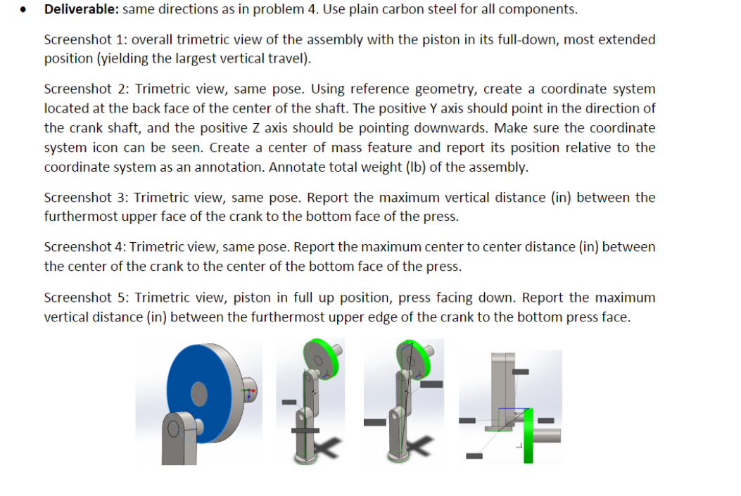 Solved pleas draw step by step on solidwork PROBLEM 6: | Chegg.com