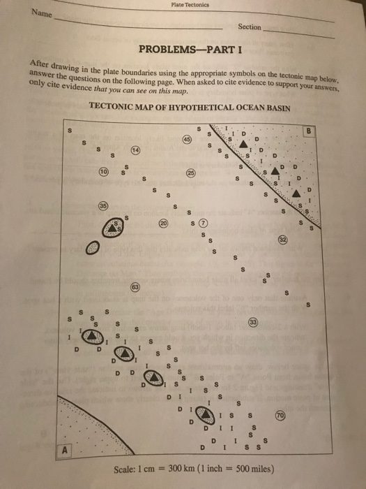 Solved Plate Tectonics PROBLEMS-Part I Introduction From | Chegg.com