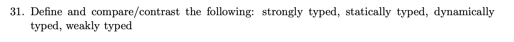 Solved 31. Define and compare/contrast the following: | Chegg.com Solved 31. Define and compare/contrast the following: | Chegg.com