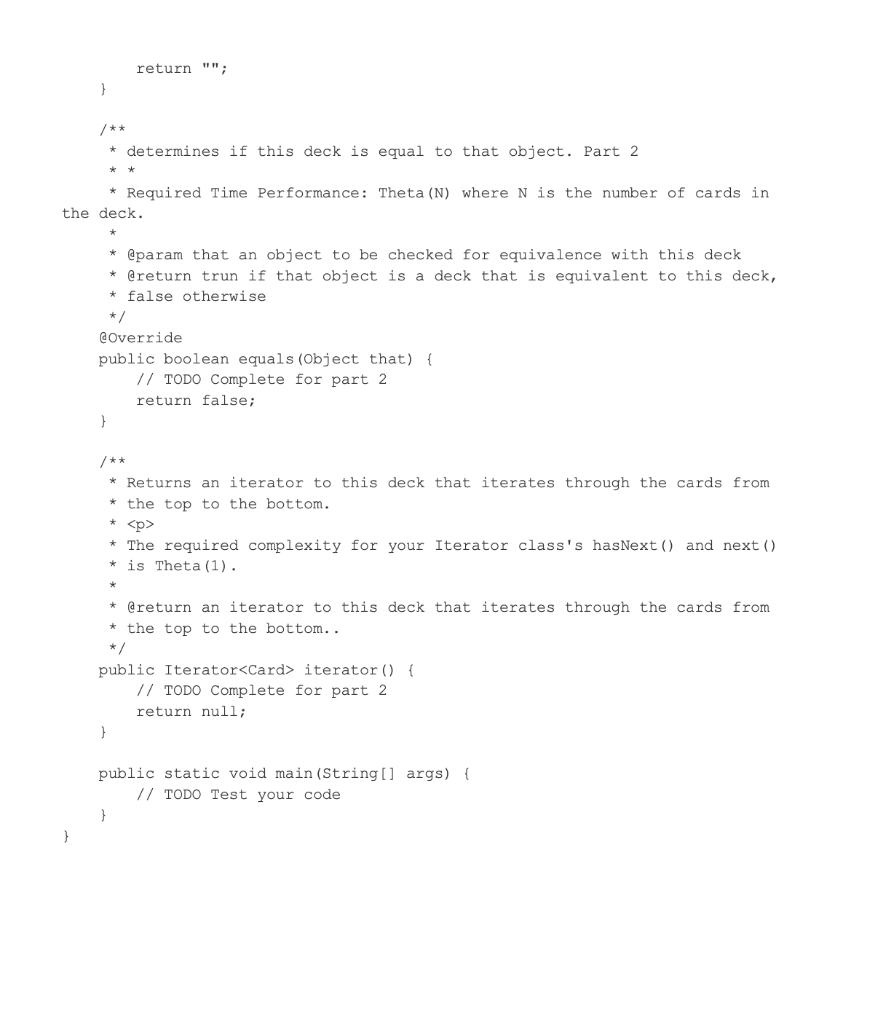Shuffles The goal of this, is to practice: - Using | Chegg.com