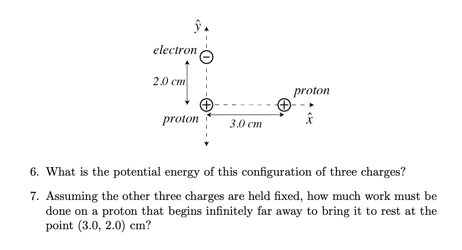 Solved 6. What is the potential energy of this configuration | Chegg.com