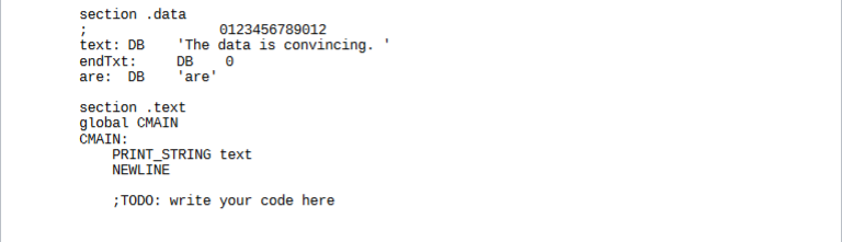 Insert.asm - insert a word into text Name: | Chegg.com