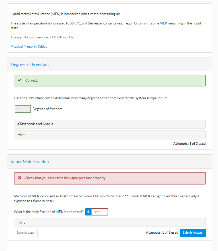 Solved Liquid methyl ethyl ketone (MEK) is introduced into a | Chegg.com