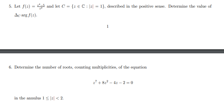 Solved 5. Let f(z)=z2z4−5 and let C={z∈C:∣z∣=1}, described | Chegg.com Solved 5. Let f(z)=z2z4−5 and let C={z∈C:∣z∣=1}, described | Chegg.com