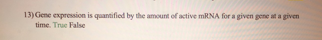 Solved 1) mRNA lifespan is determined by leader and trailer | Chegg.com