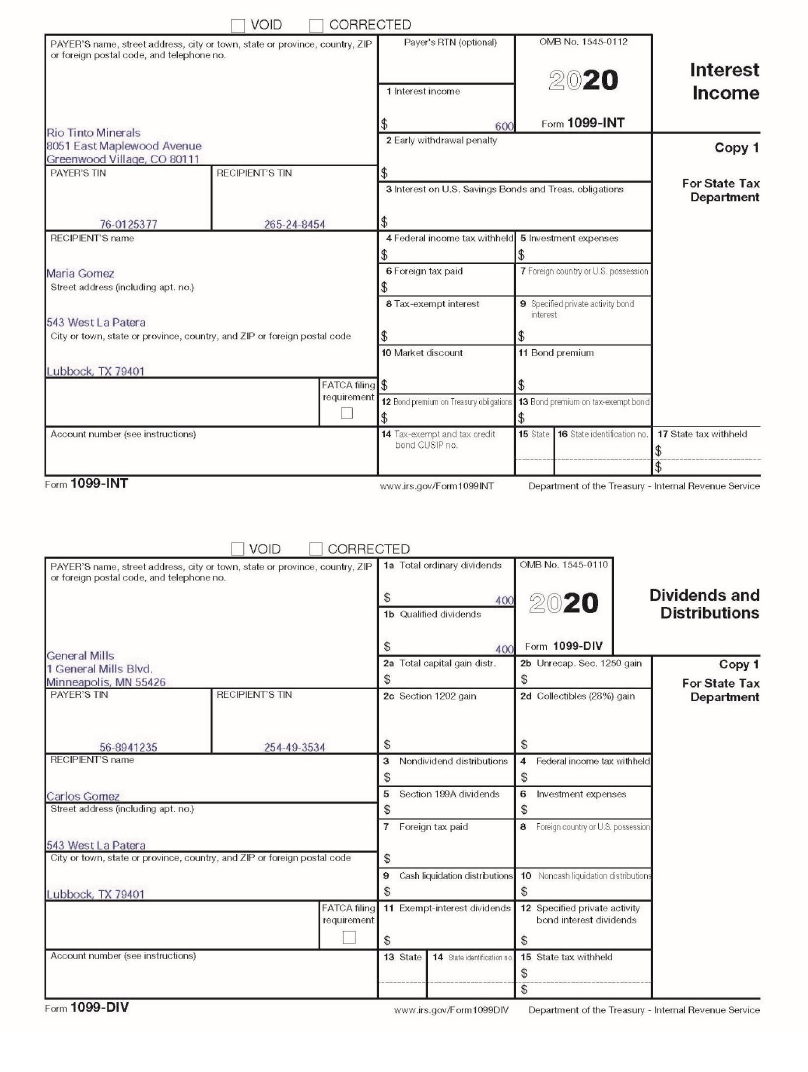Please complete the 2020 federal income tax return | Chegg.com