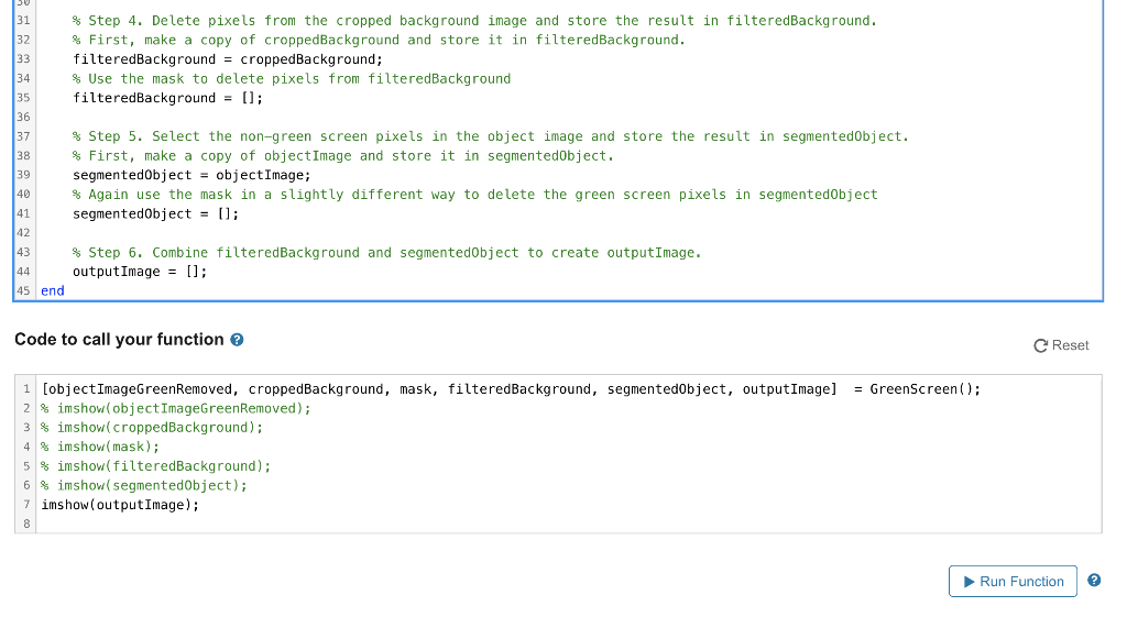 Solved Mini-Project 5 My Soluti Mini-Project 5: Green Screen | Chegg.com