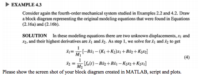 Solved Problem 2: 4.9. Draw a Simulink diagram to represent | Chegg.com
