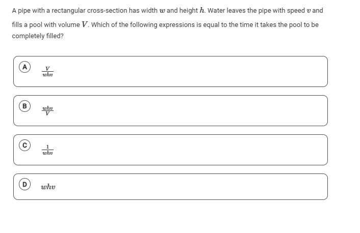 Solved A pipe with a rectangular cross-section has width \( | Chegg.com