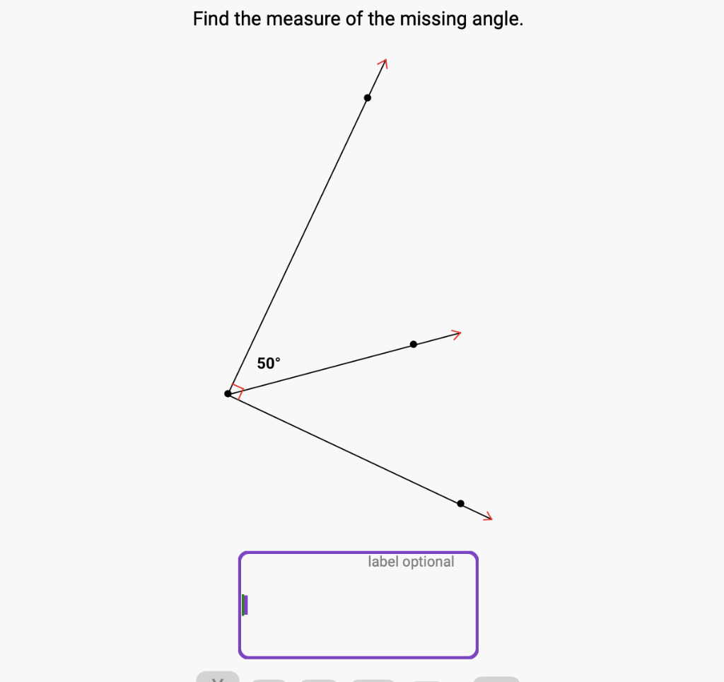 Solved Find the measure of the missing angle. | Chegg.com