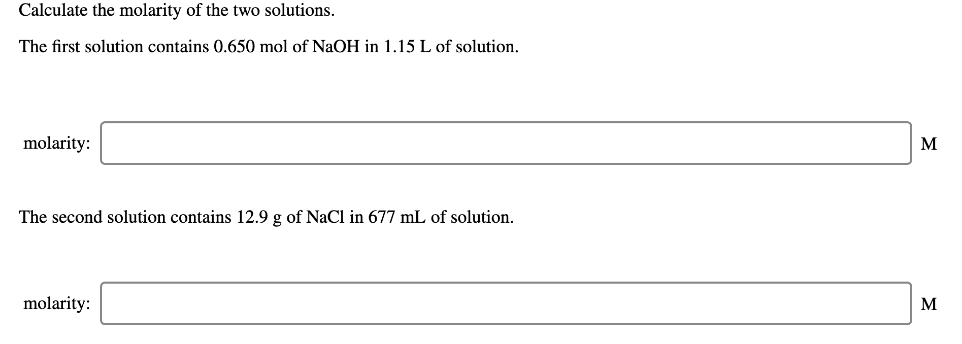 Solved Calculate the mass percent of solute in each | Chegg.com