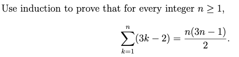 Solved Use induction to prove that for every integer n >= | Chegg.com