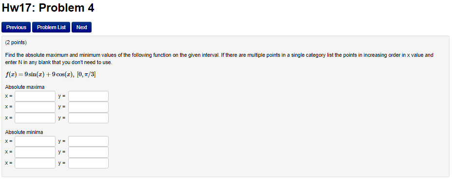 Solved Hw17: Problem 4 Previous Problem List Next (2 points) | Chegg.com