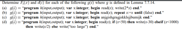 Solved Determine 1/@) and (0) for each of the following g@) | Chegg.com
