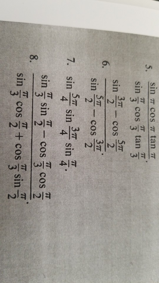 Solved sin 7 cos 7 tan 7 6. - sin Ğ cos įtan sin 34 - cos 24 | Chegg.com