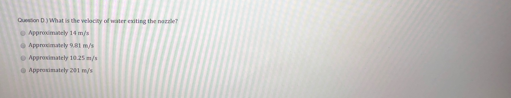Solved 1. Water is flowing in a fire hose with a velocity of | Chegg.com