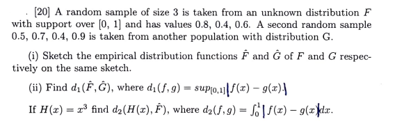 [20] A random sample of size 3 is taken from an | Chegg.com