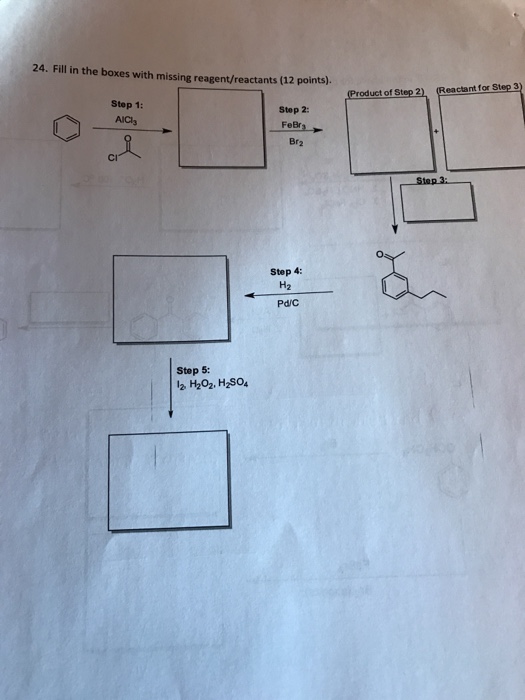Solved Fill in the boxes with missing reagent/reactants. | Chegg.com Solved Fill in the boxes with missing reagent/reactants. | Chegg.com