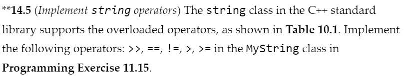Solved C++ Programming Exercise11.15: class | Chegg.com