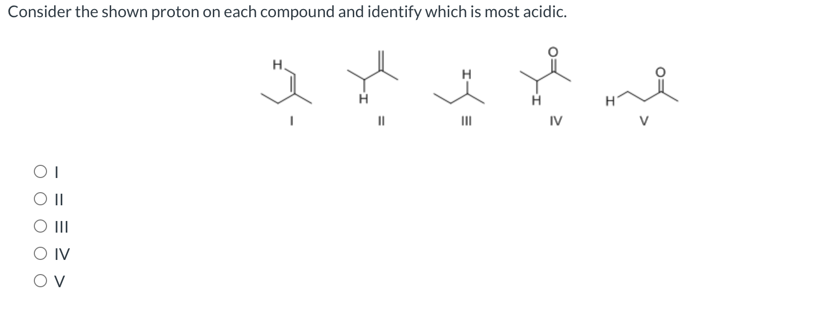 Solved Consider the shown proton on each compound and | Chegg.com
