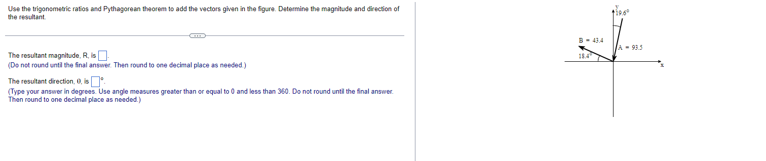 Use the trigonometric ratios and Pythagorean theorem | Chegg.com