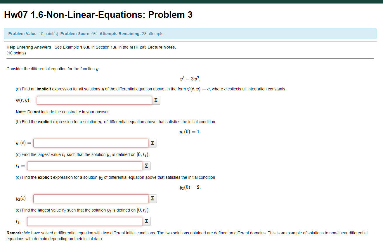 Solved Hw07 1.6-Non-Linear-Equations: Problem 3 Problem | Chegg.com