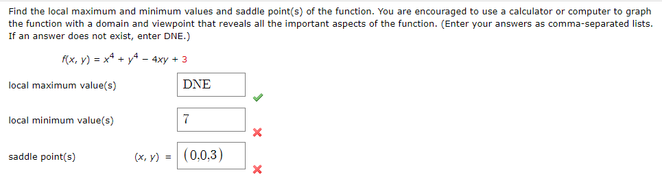 Solved Question 3. ﻿Find the local maximum and minimum | Chegg.com