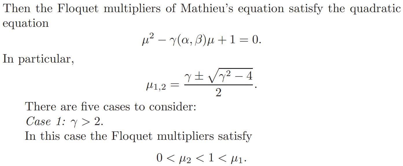 Example 2.76 (Mathieu's Equation) A special case of | Chegg.com