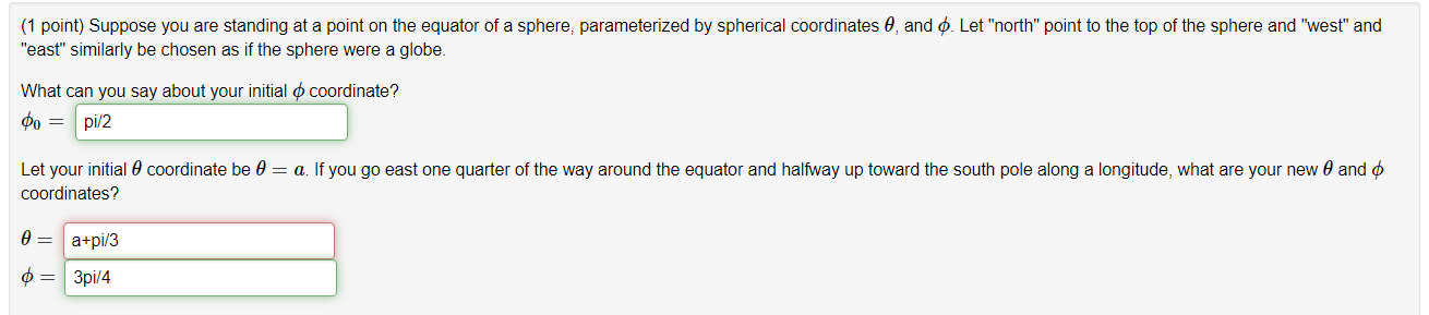 Solved (1 point) Suppose you are standing at a point on the | Chegg.com