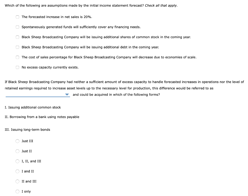 Which Of The Following Are Assumptions Made By The Initial Income 