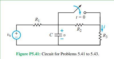 *5.43 Consider the circuit in Fig. P5.41, but without | Chegg.com