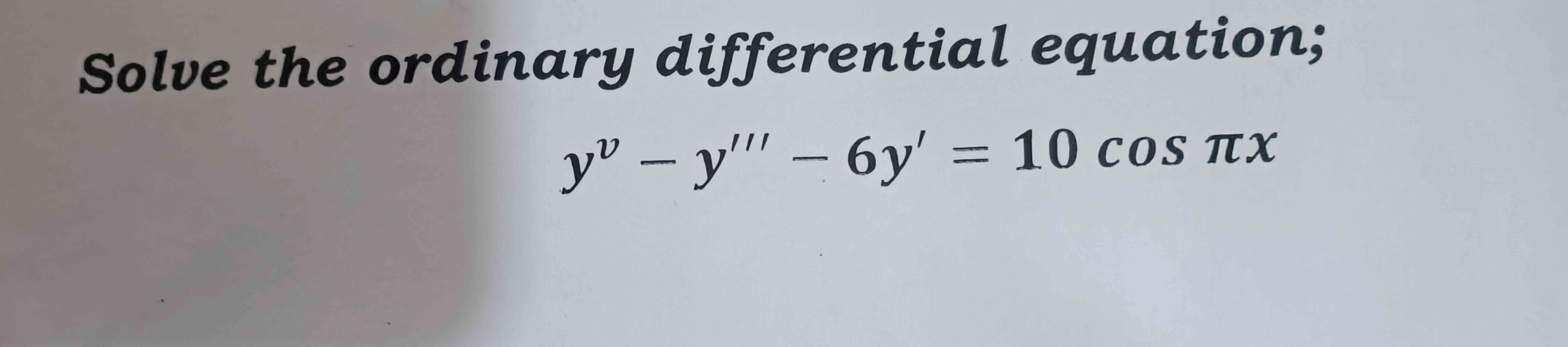 Solved higher order linear diffrental equation solution | Chegg.com