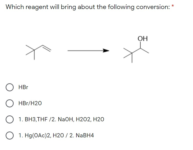 Solved Which reagent will bring about the following | Chegg.com