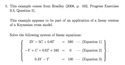 Solved 5. This example comes from Bradley (2008, p. 502, | Chegg.com