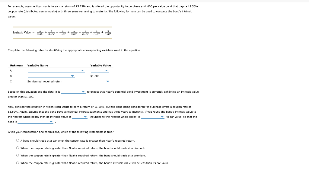Solved 4. Bond valuation The process of bond valuation is | Chegg.com