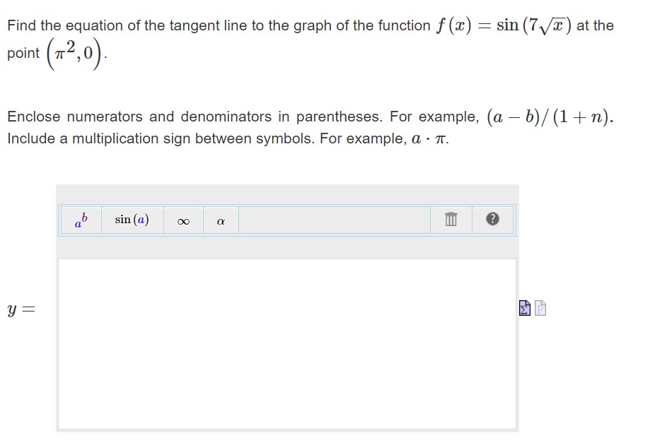 Solved Find the equation of the tangent line to the graph of | Chegg.com