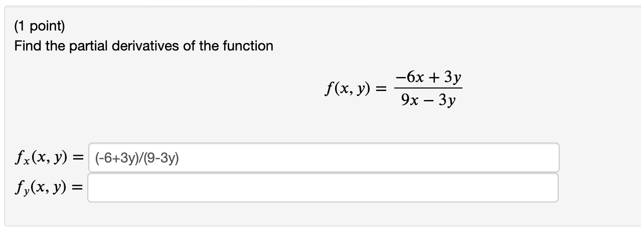 Solved Find the partial derivatives of the function | Chegg.com