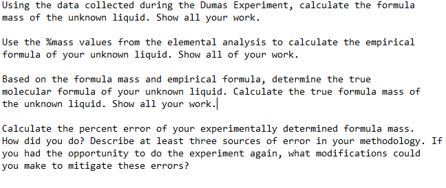 Solved \begin{tabular}{|c|c|} \hline Element & \%Mass \\ | Chegg.com