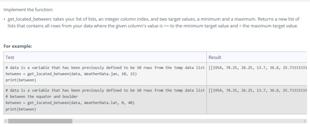 Solved Mplement The Function Get Locatedbetween Takes 