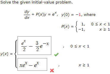 Solved Solve the given initial-value problem. dy dx y(x) = 2 | Chegg.com