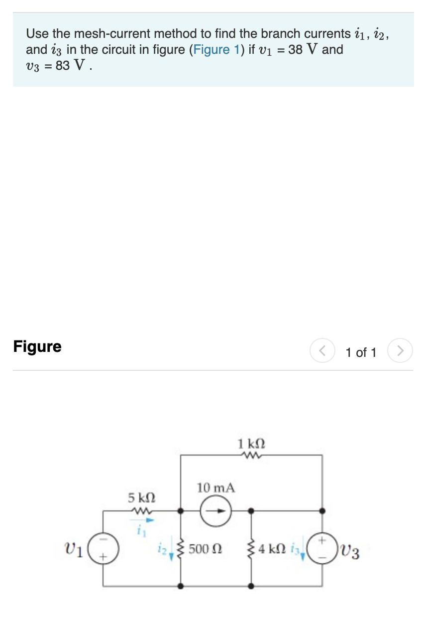 Solved Use the mesh-current method to find the branch | Chegg.com