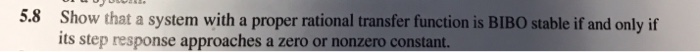 Solved Show that a system with proper rational transfer | Chegg.com
