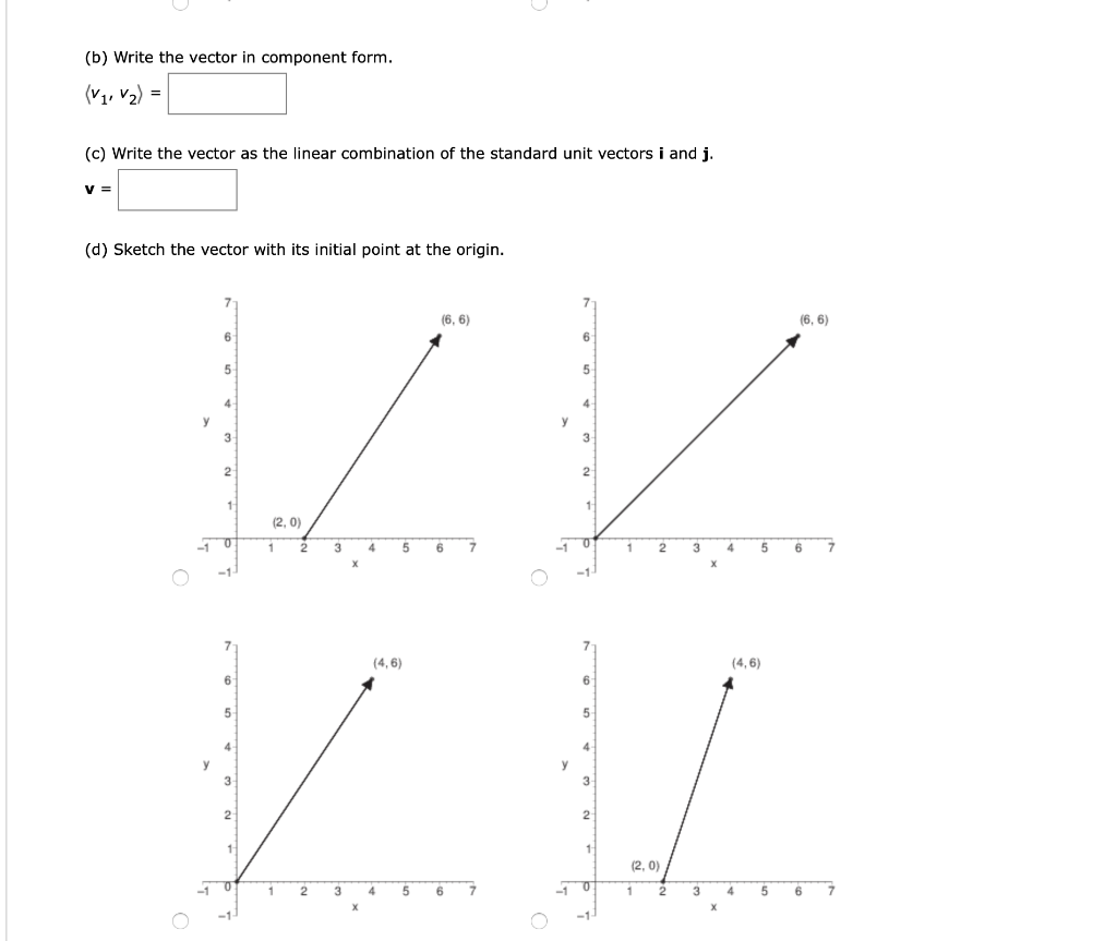 Solved The initial and terminal points of a vector v are | Chegg.com