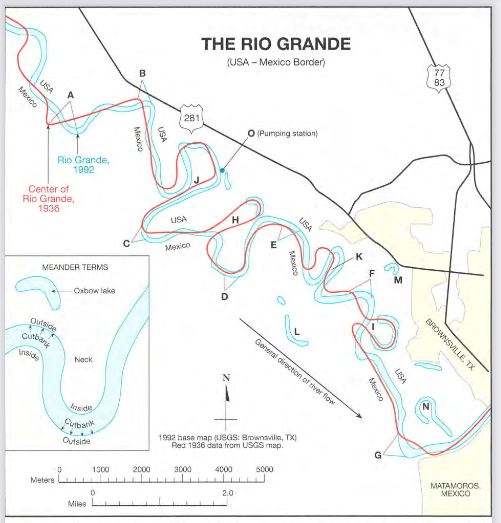 Solved Meander Evolution of the Rio Grande River "Figure 8" | Chegg.com