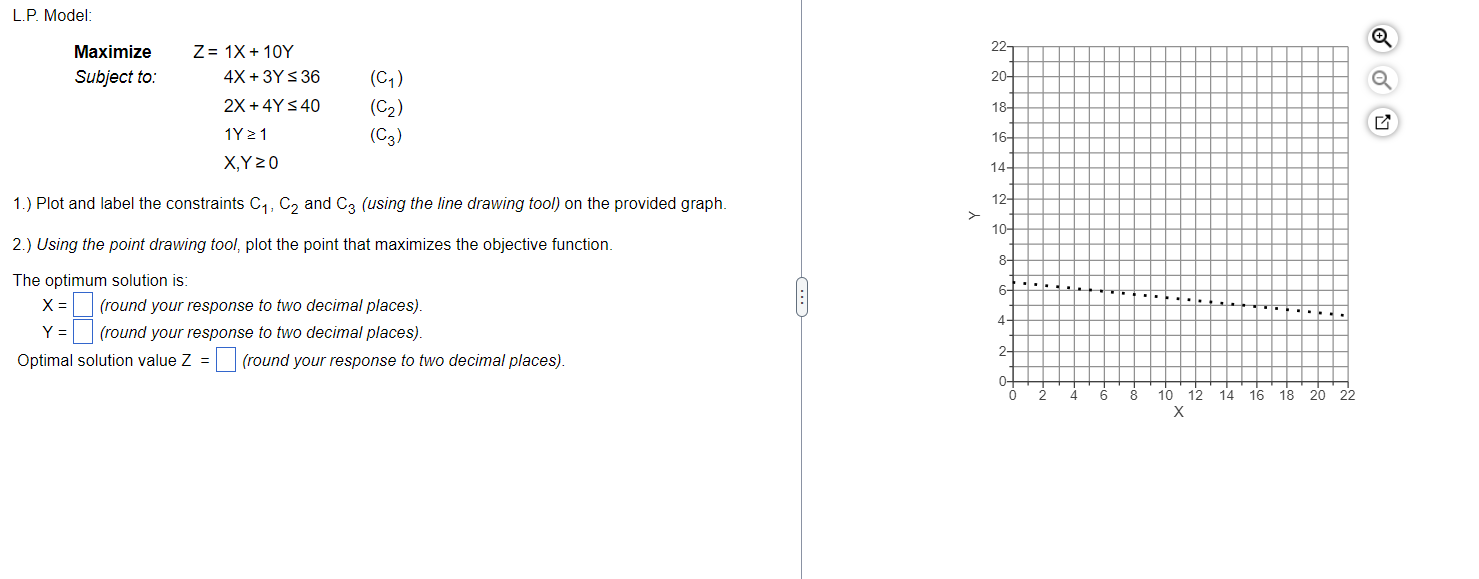 Solved 1 Plot And Label The Constraints C1c2 And C3 5249