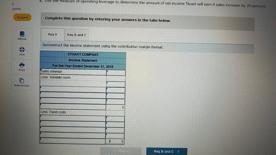 Solved 3 Exercise 11-15 Using contribution margin format | Chegg.com
