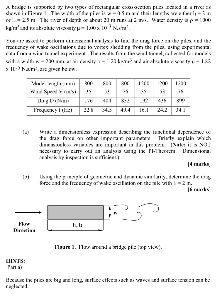 Solved A bridge is supported by two types of rectangular | Chegg.com